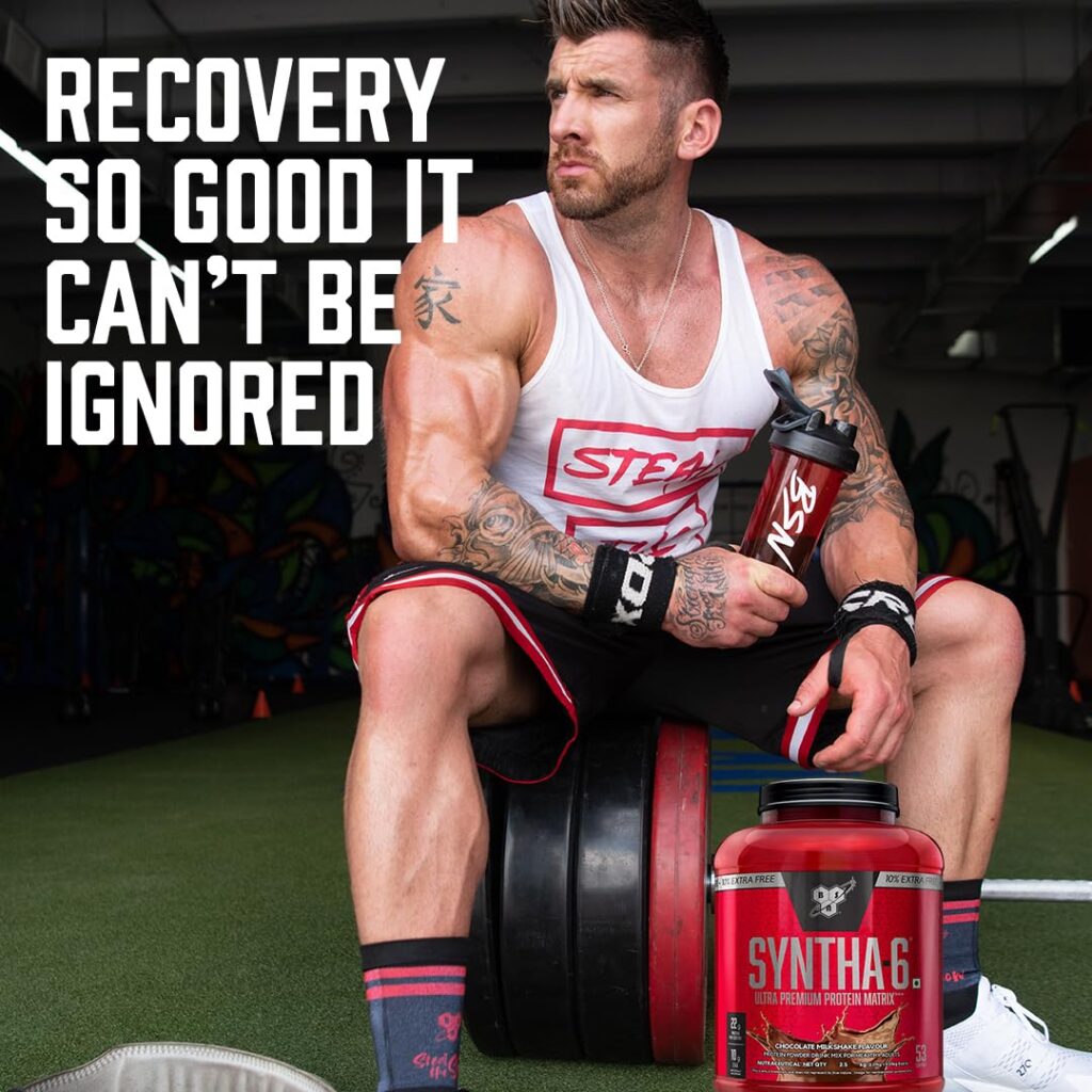 BSN Syntha 6 Protein Powder – 5 lbs+10% Extra, 2.5 kg (Chocolate ...