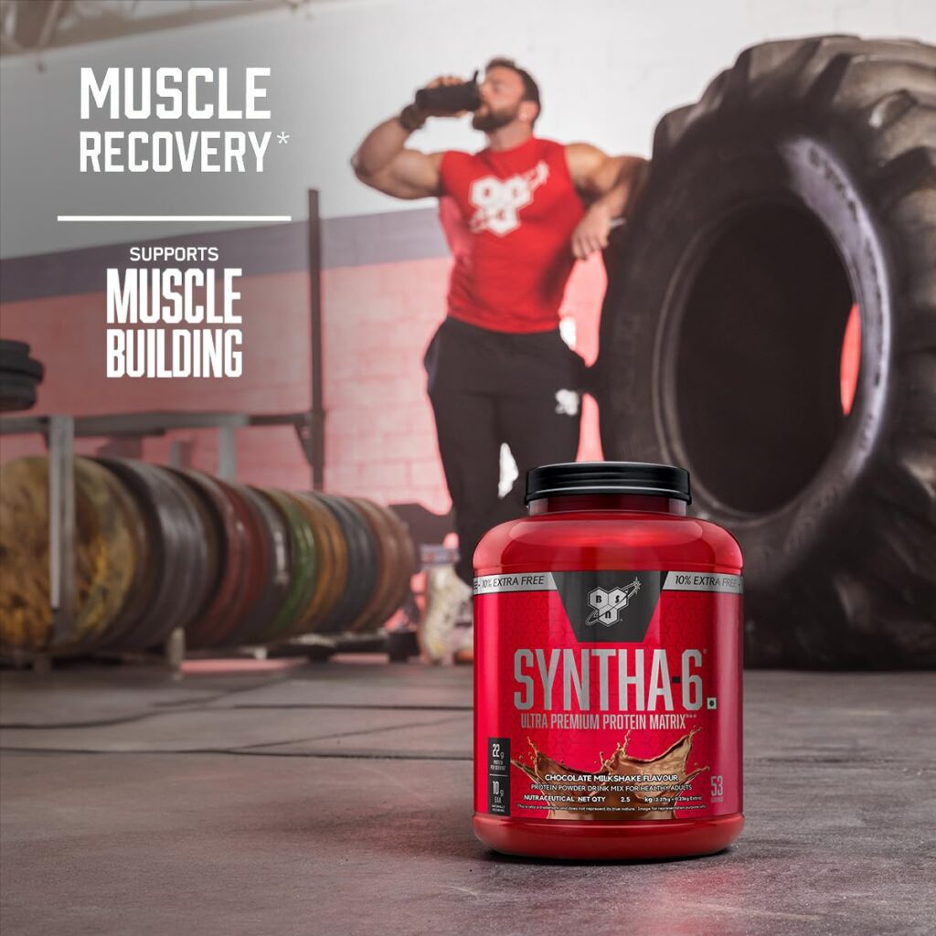 BSN Syntha 6 Protein Powder – 5 lbs+10% Extra, 2.5 kg (Chocolate ...